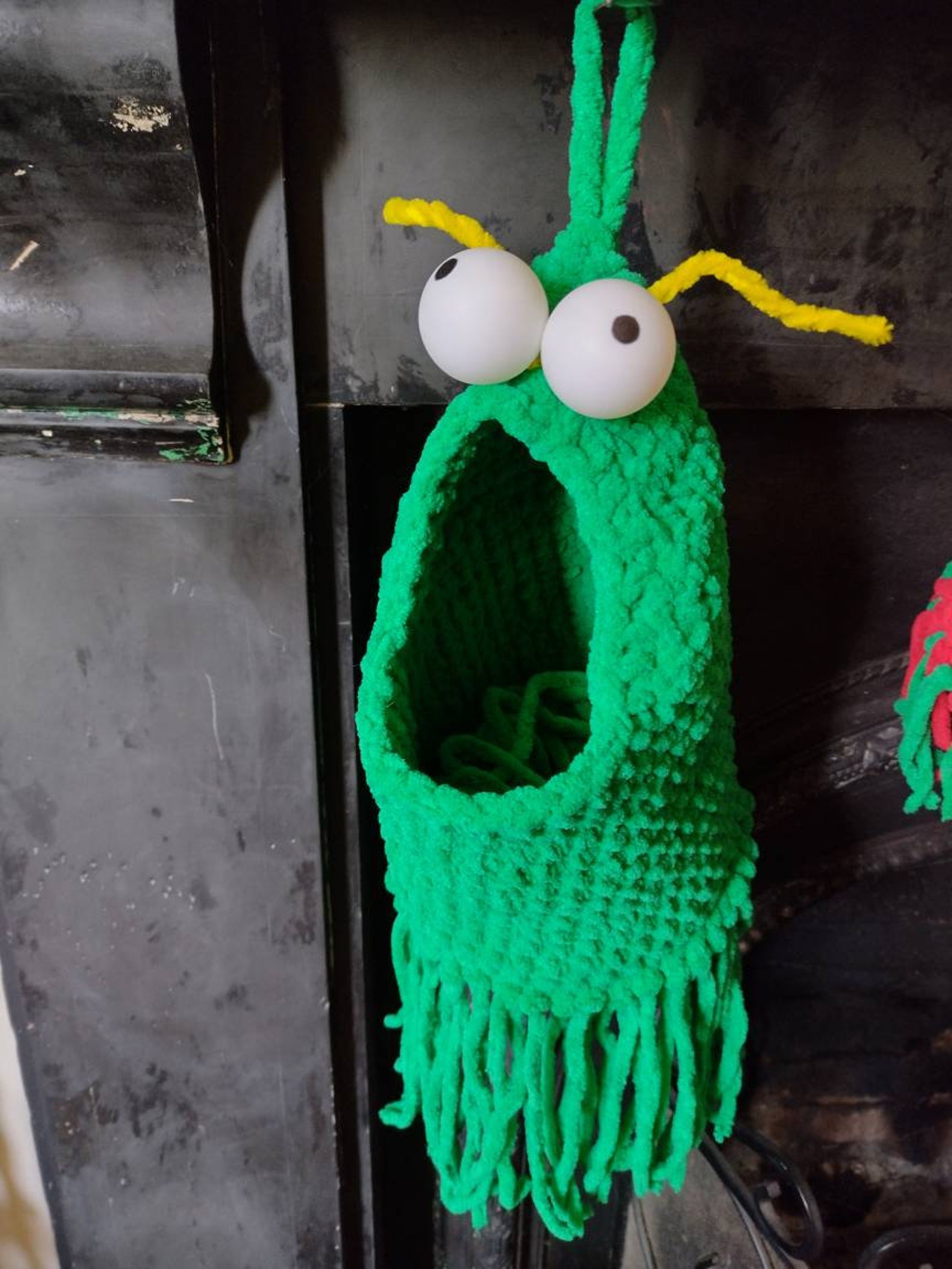 Crochet Monster Storage and Plant Hangers - Etsy
