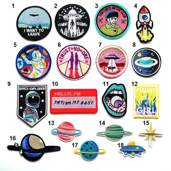 Alien Badges1 PCSDecoration PinsIron On PatchesClothing | Etsy
