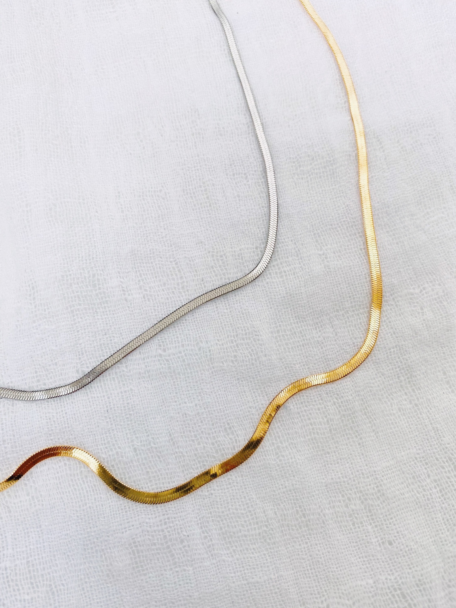 Thin Gold or Silver Snake Chain Necklace - Etsy