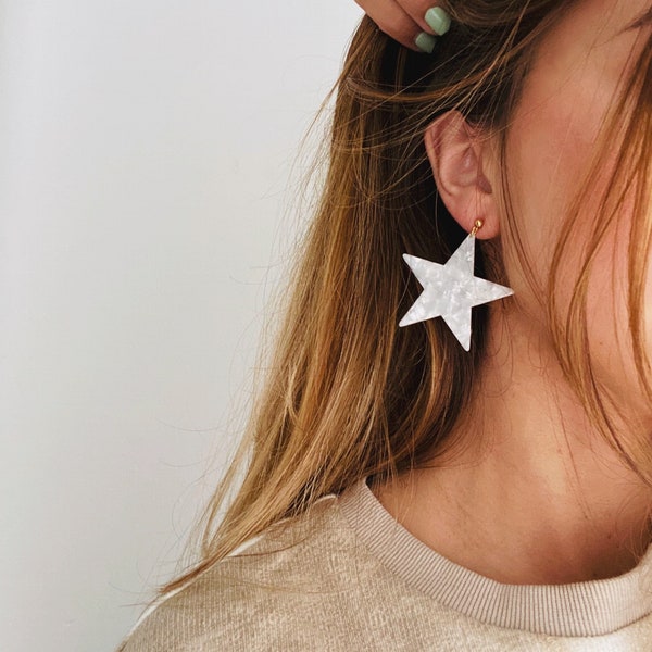 Star Earrings - Etsy