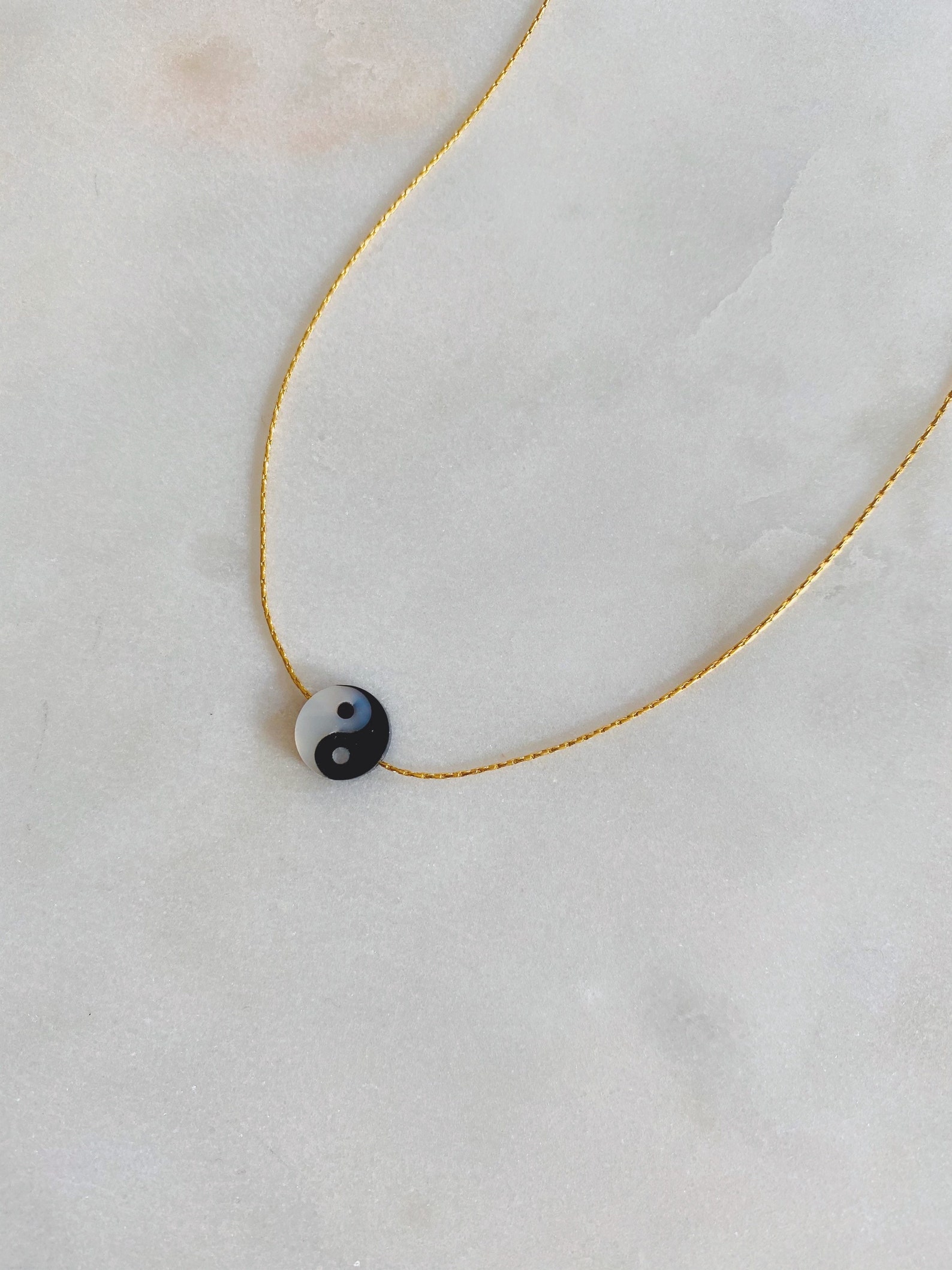 Yin Yang Chain Choker Necklace - Etsy