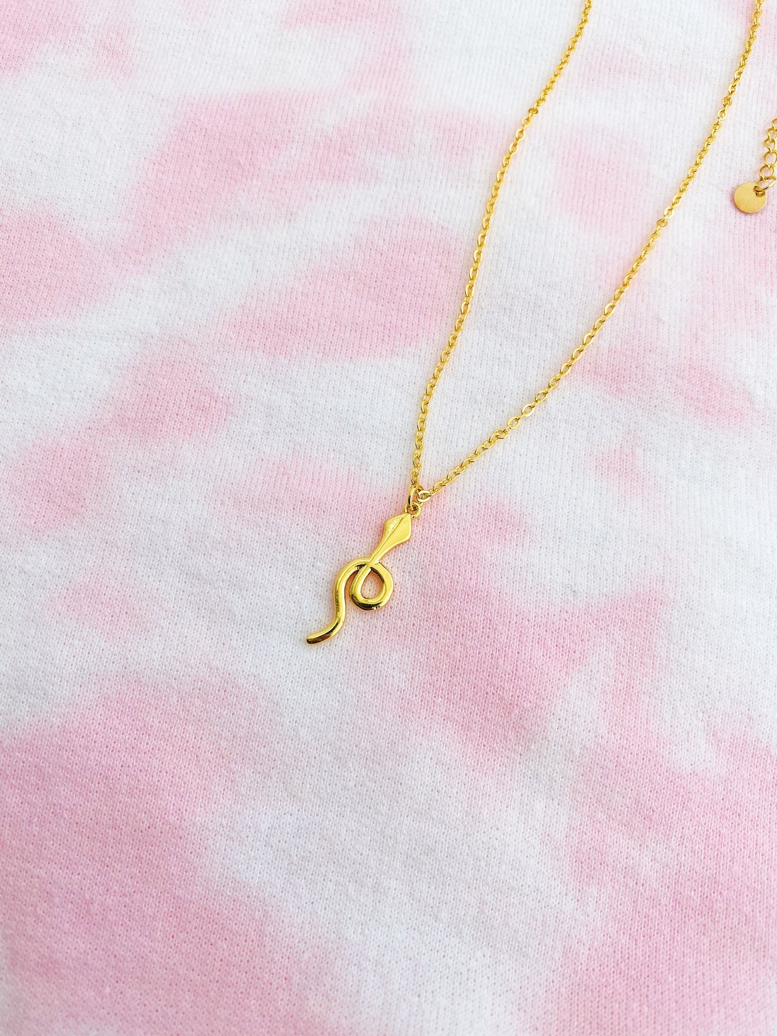 Golden Mini Snake Pendant Necklace, Gold Snake Necklace - Etsy