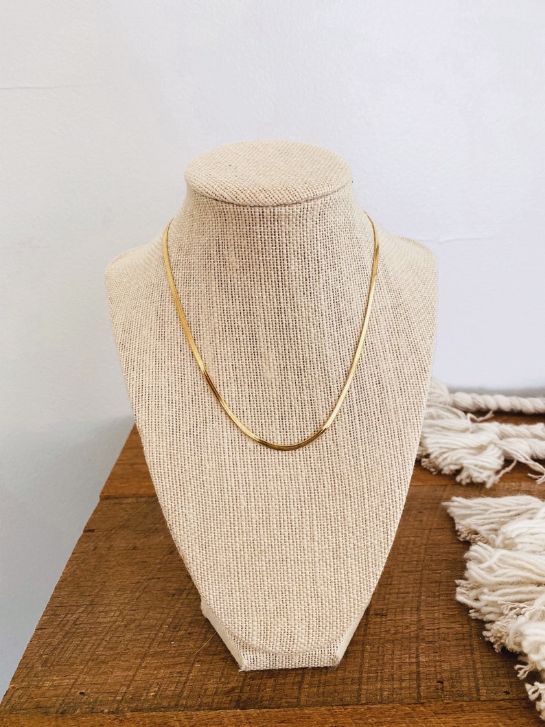 Thin Gold or Silver Snake Chain Necklace - Etsy