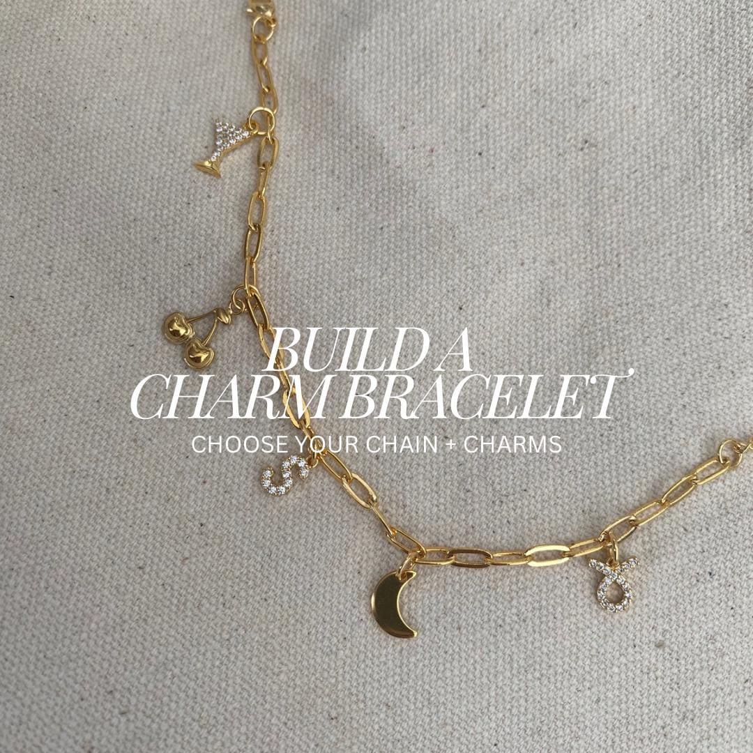 Customized Charm Bracelet, Charm Bar - Etsy