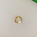 Gold Beaded Mini Pearl Ring - Etsy