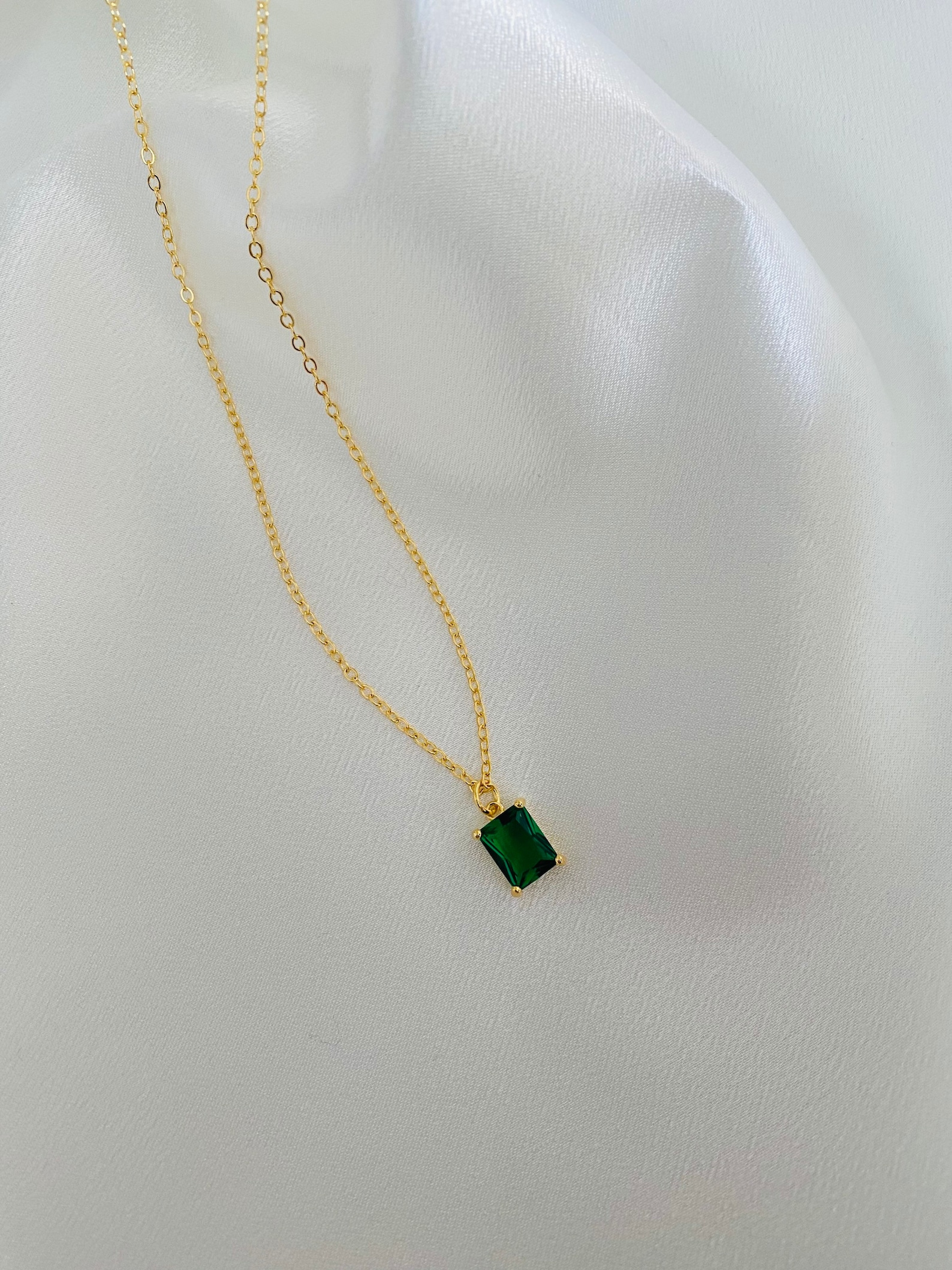 Large Shes a Gem Emerald Green Gem Necklace - Etsy
