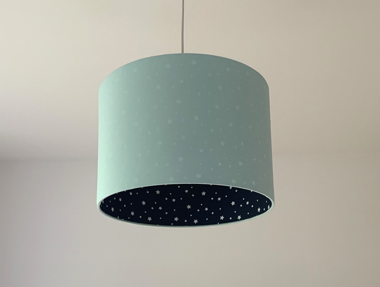 Lampshade "starry Sky" (blue-mint) - Etsy