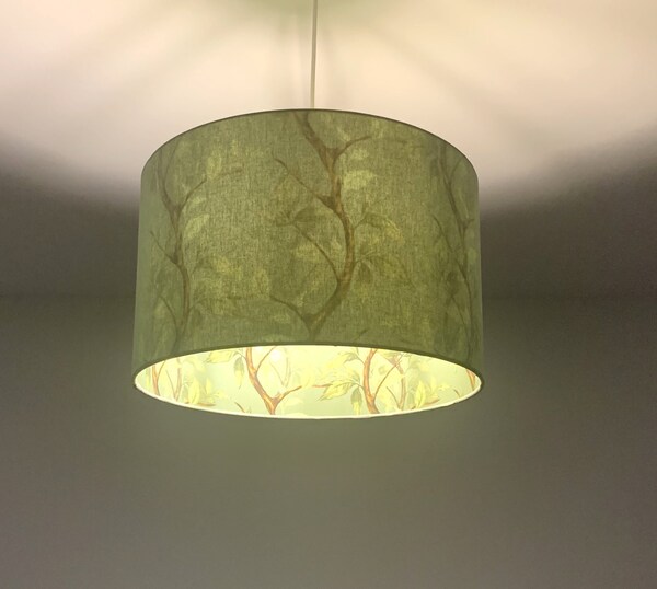 Linen Hanging Lamp, Light Shade, Linen Pendant Light, Handmade Pendant ...