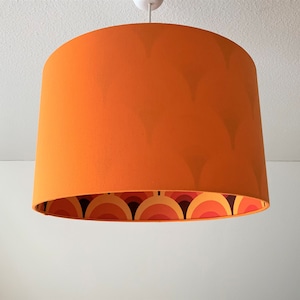 Lampshade "retro Orange" - Etsy