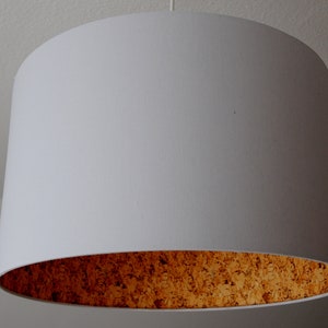 Lamp shade "Light gray-kork" - Etsy.de