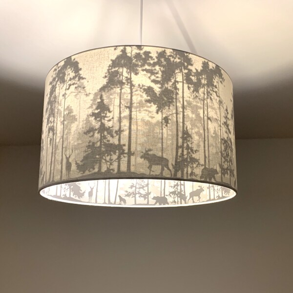 Woodland Lampshade - Etsy