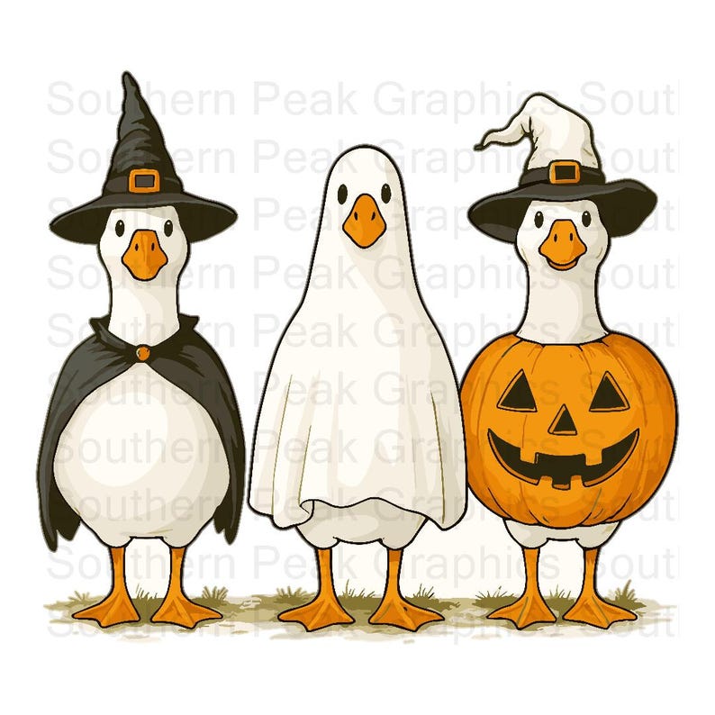 Funny Halloween Duck Digital File - Etsy