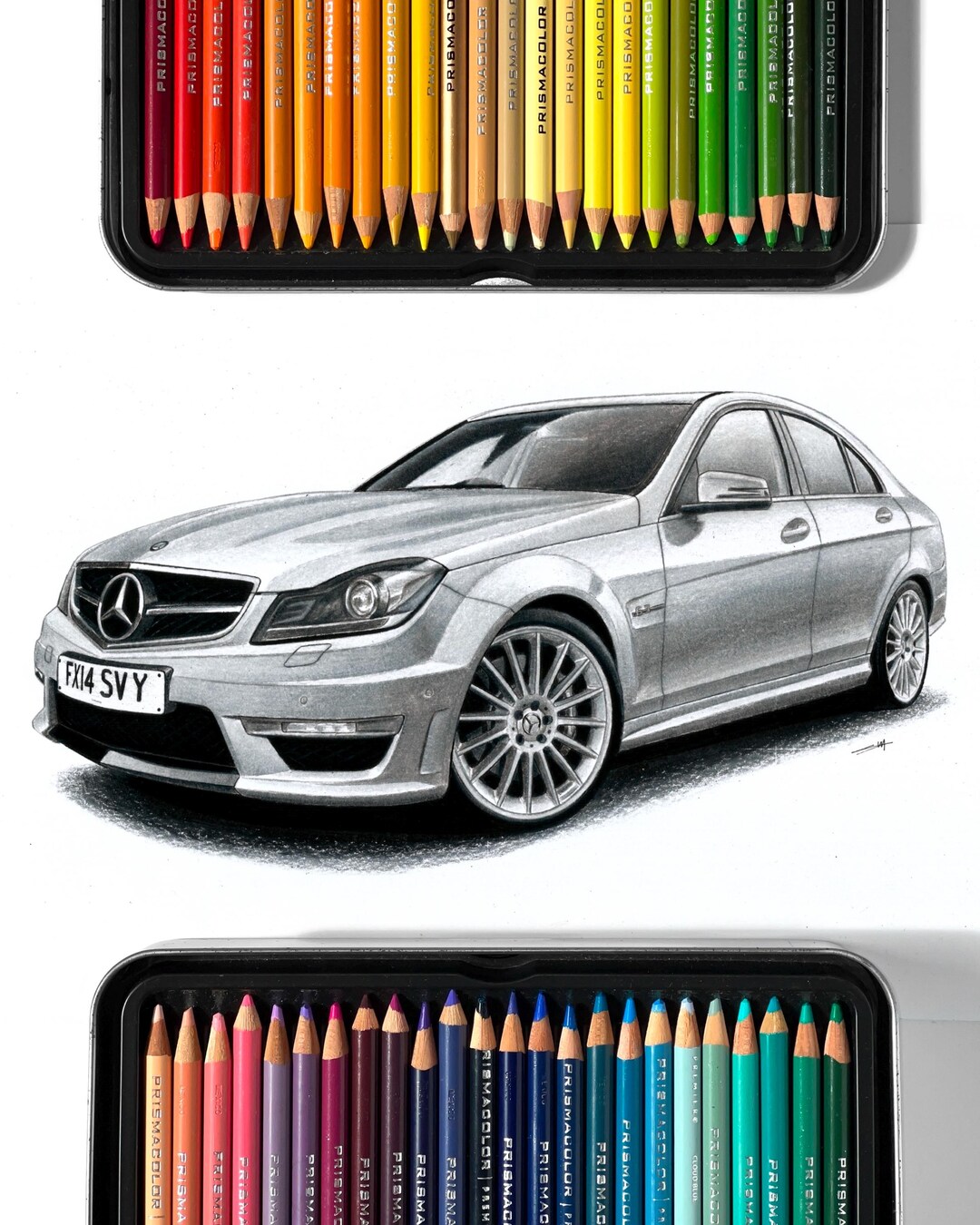 Custom Car Drawing From Photo: Personalized Car Sketch Portrait - Etsy