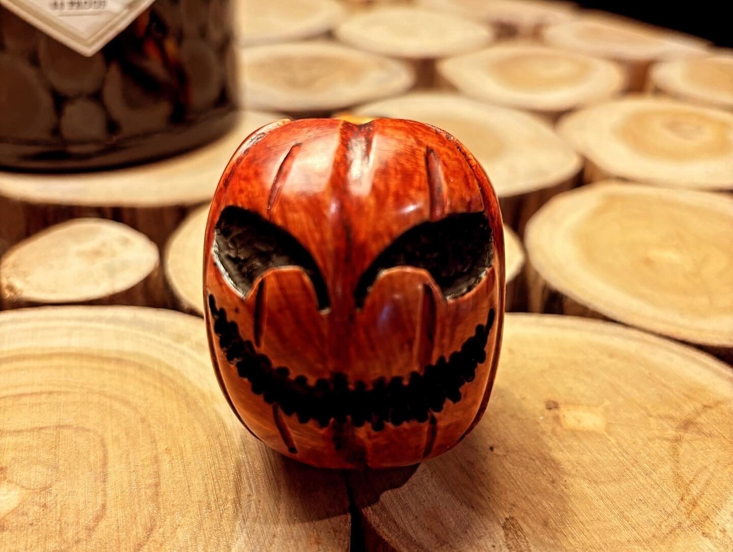 Scary Halloween Pipe, Briar Scary Halloween Jack-o-lantern Pipe ...