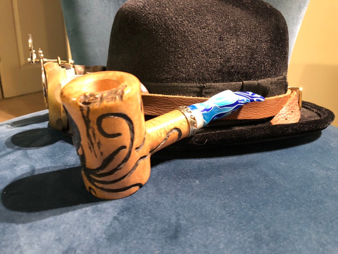 Kraken Pipe, Poseidon Pipe, Steampunk Pipe, Briar Pipe - Etsy