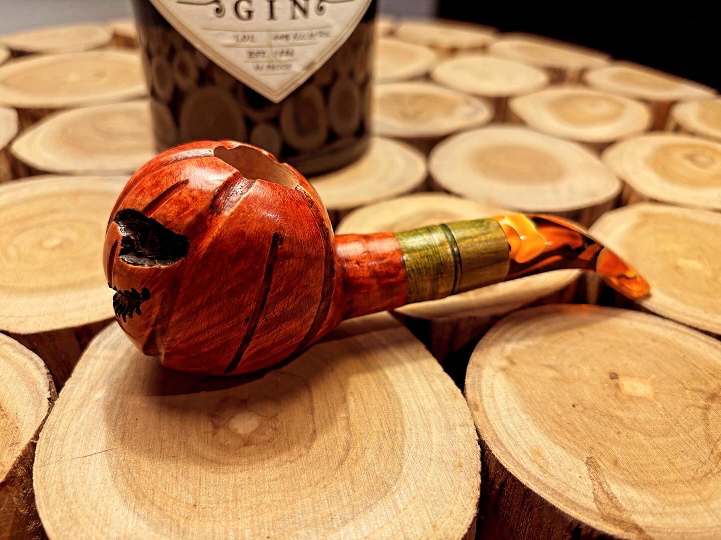 Scary Halloween Pipe, Briar Scary Halloween Jack-o-lantern Pipe ...