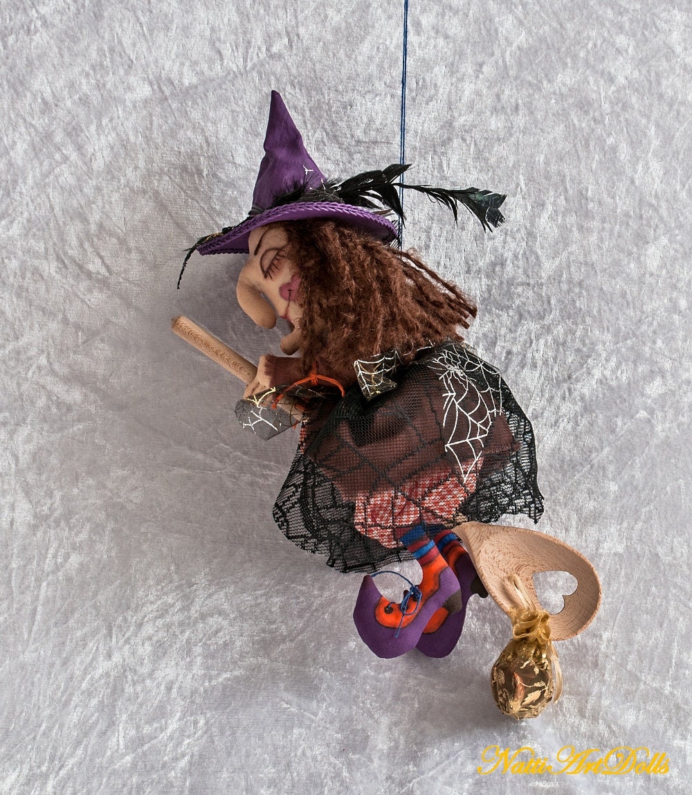 Housewarming Gift Hanging Kitchen Witch Decor Textile | Etsy