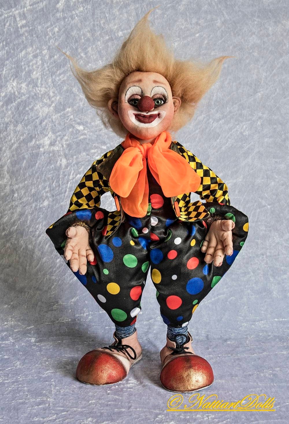 Sale Cute Clown Collectible Dolls Art Doll Circus Clown - Etsy