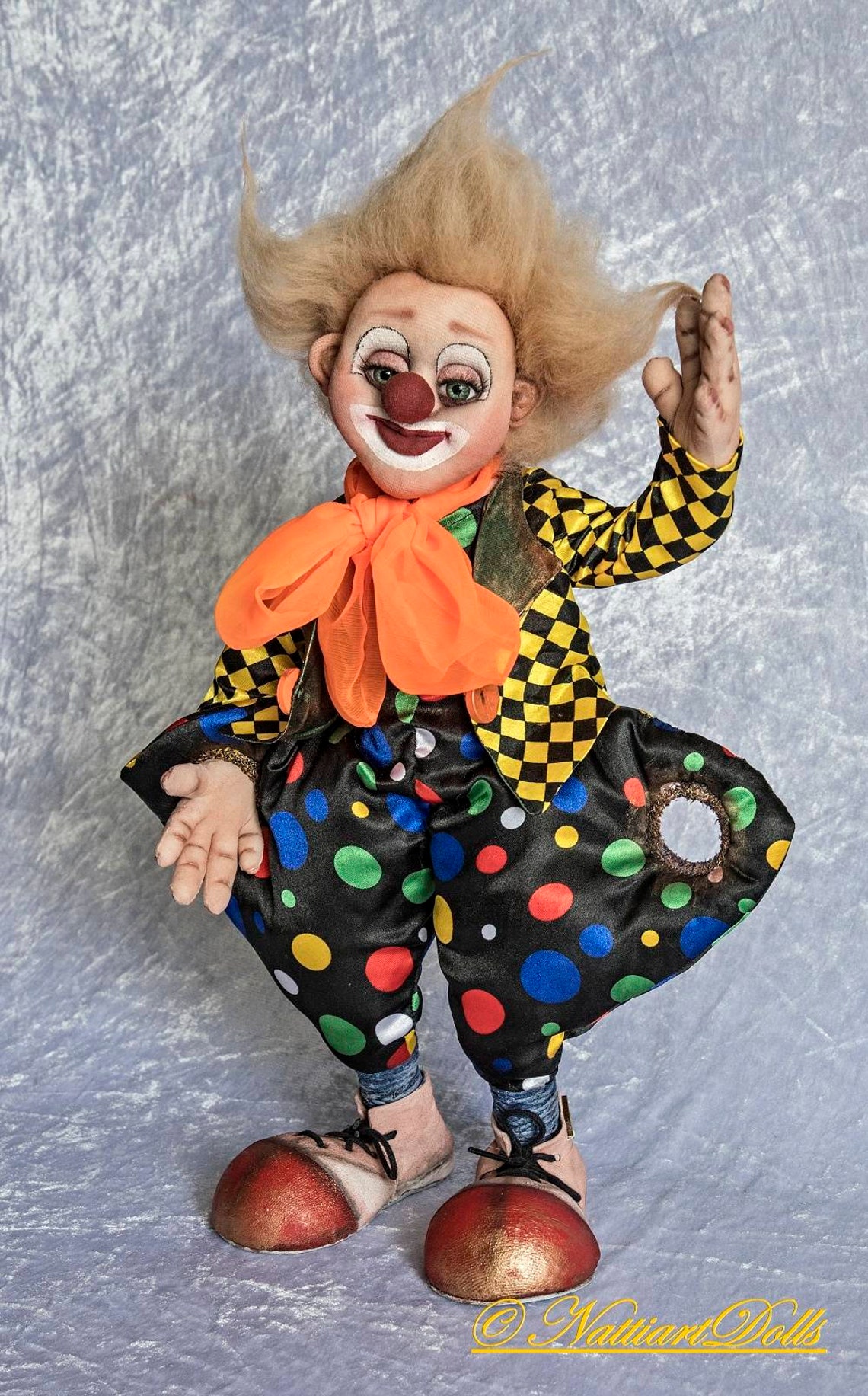 Sale Cute Clown Collectible Dolls Art Doll Circus Clown | Etsy