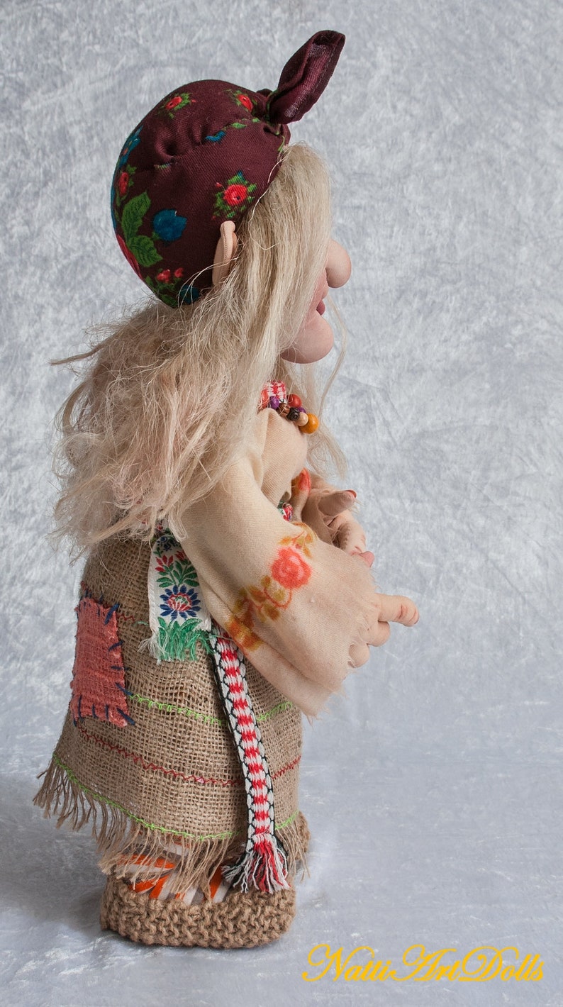 Housewarming Gift Art Doll Baba Yaga with Owll Witch Fairy | Etsy