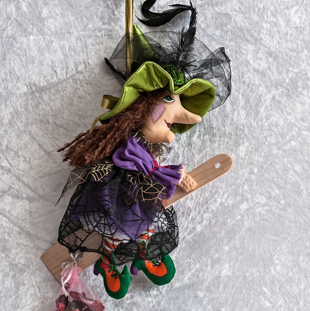 Housewarming Gift Hanging Kitchen Witch Decor Textile | Etsy