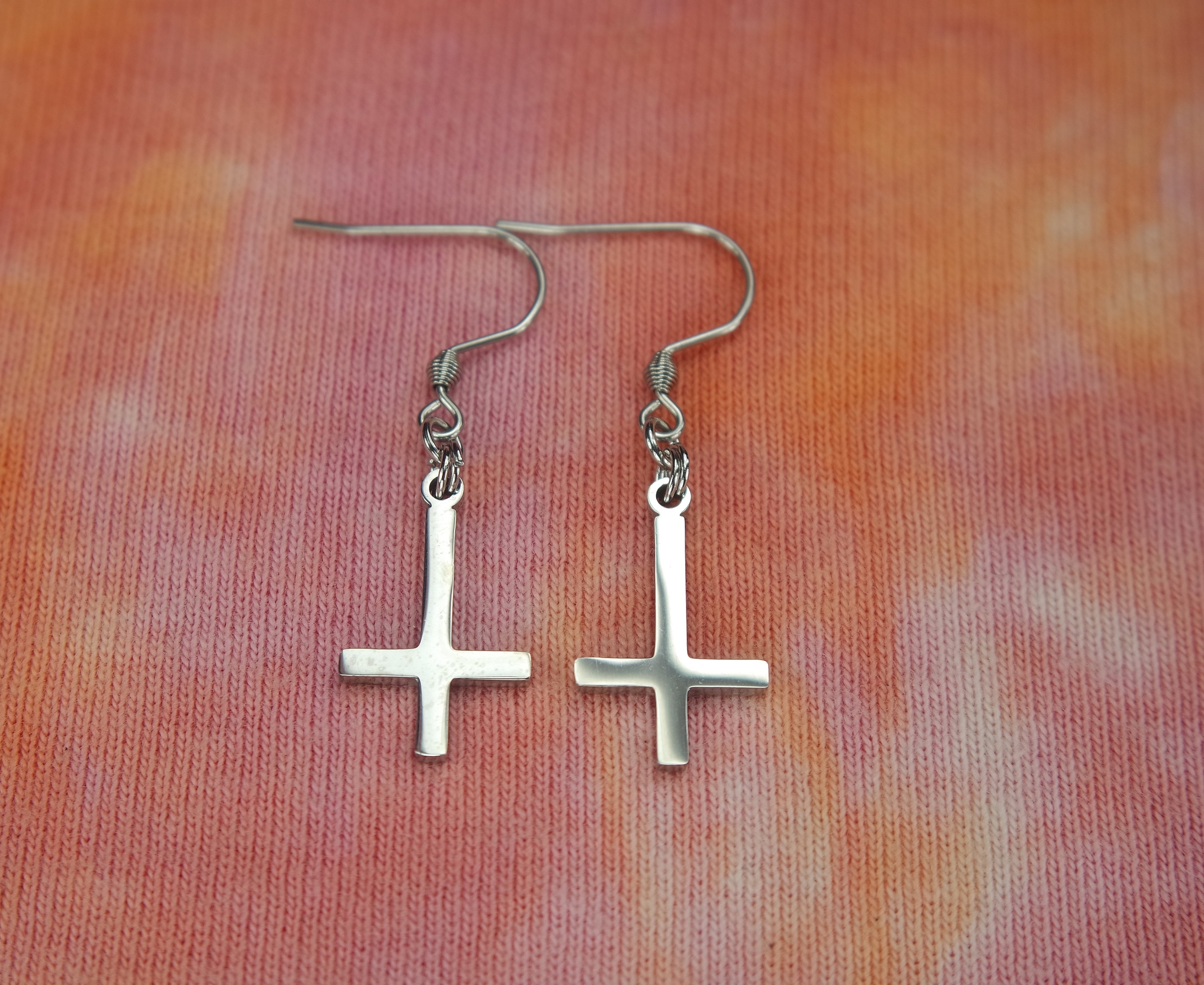 St Peters Cross Earrings Cross of Saint Peter Playboi Carti - Etsy