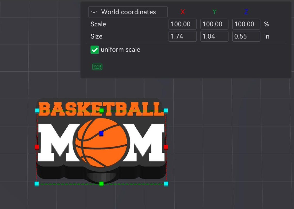 Basketball Mom 3D STL / 3MF Digital File for 10 MM Stanley Cup Straw ...