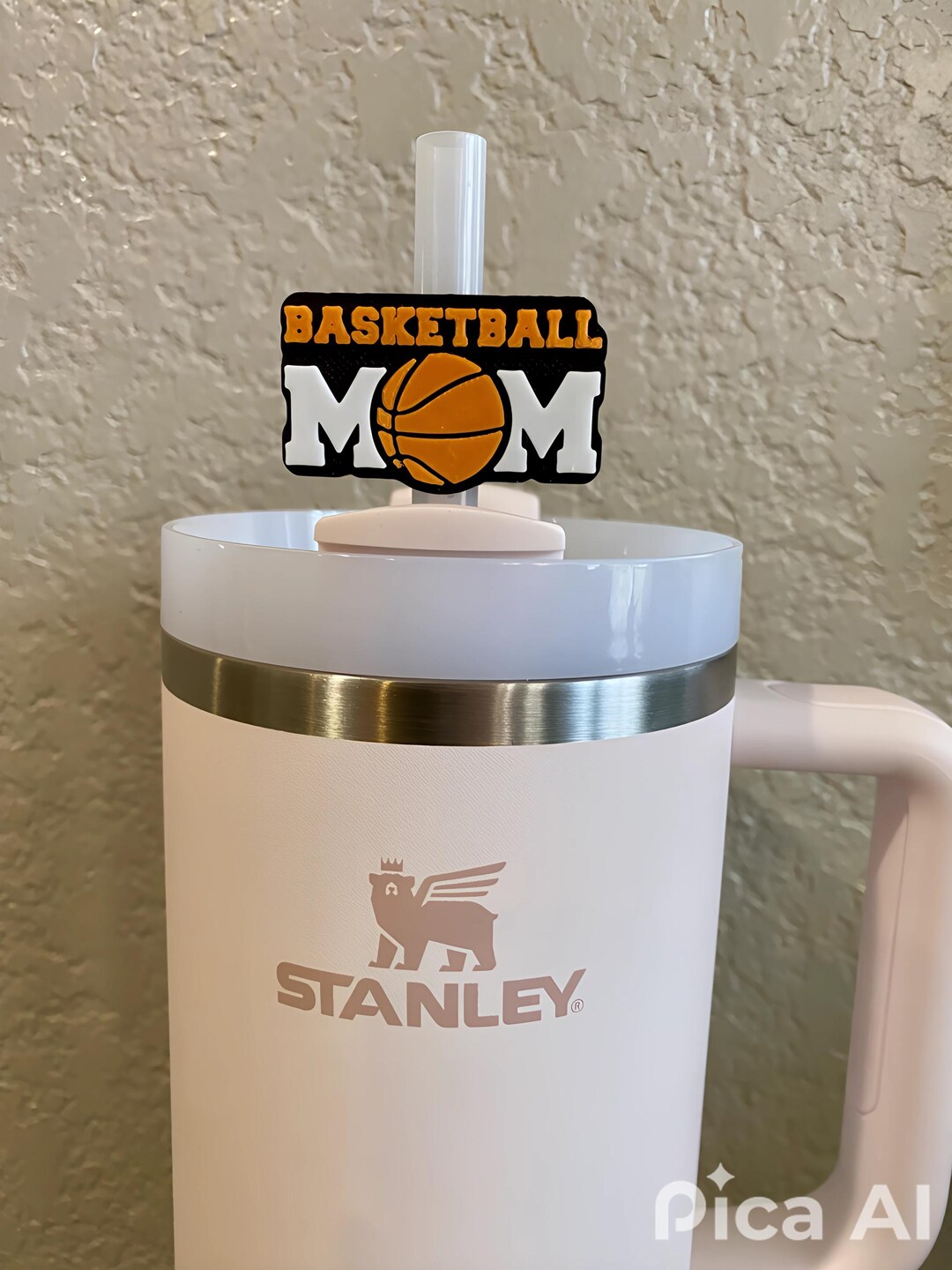 Basketball Mom 3D STL / 3MF Digital File for 10 MM Stanley Cup Straw ...