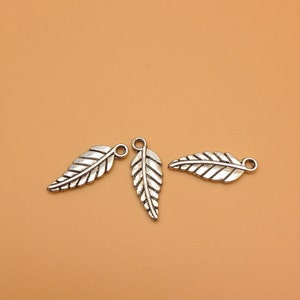 100pcs 7x19mm Leaf Charms Pendants Foliage Charms Leaves Charms Tree ...
