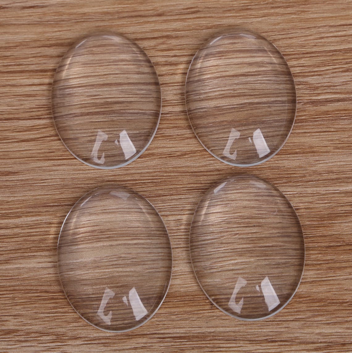 Oval Glass Extremely Clear Clear Transparent Circle Domed Magnifying ...