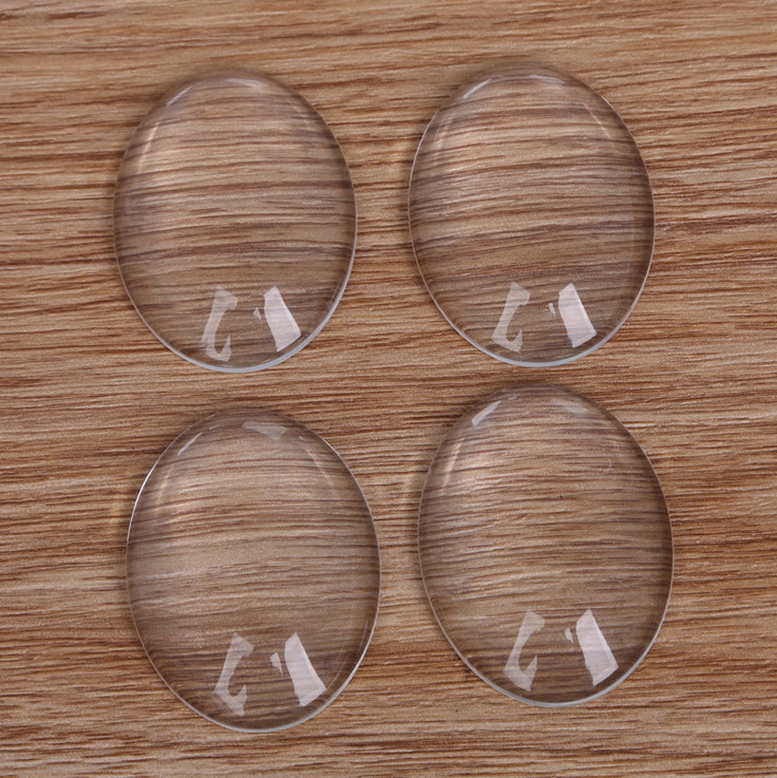 Oval Glass Extremely Clear Clear Transparent Circle Domed | Etsy