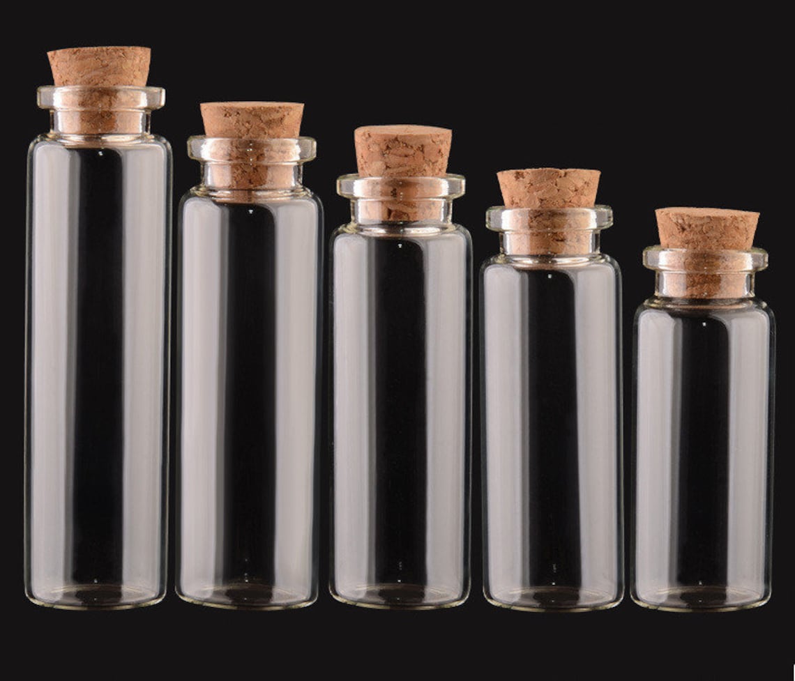 10PCS Empty Glass Vials Glass Bottles Mini Glass Bottles Glass - Etsy