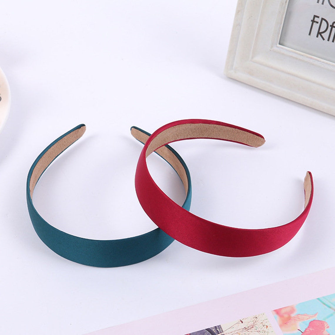 Satin Headbands 10pcs 30mm Wide Mix Satin Hair Hoop Hair | Etsy