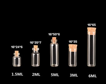 Tiny Glass Vials - Etsy