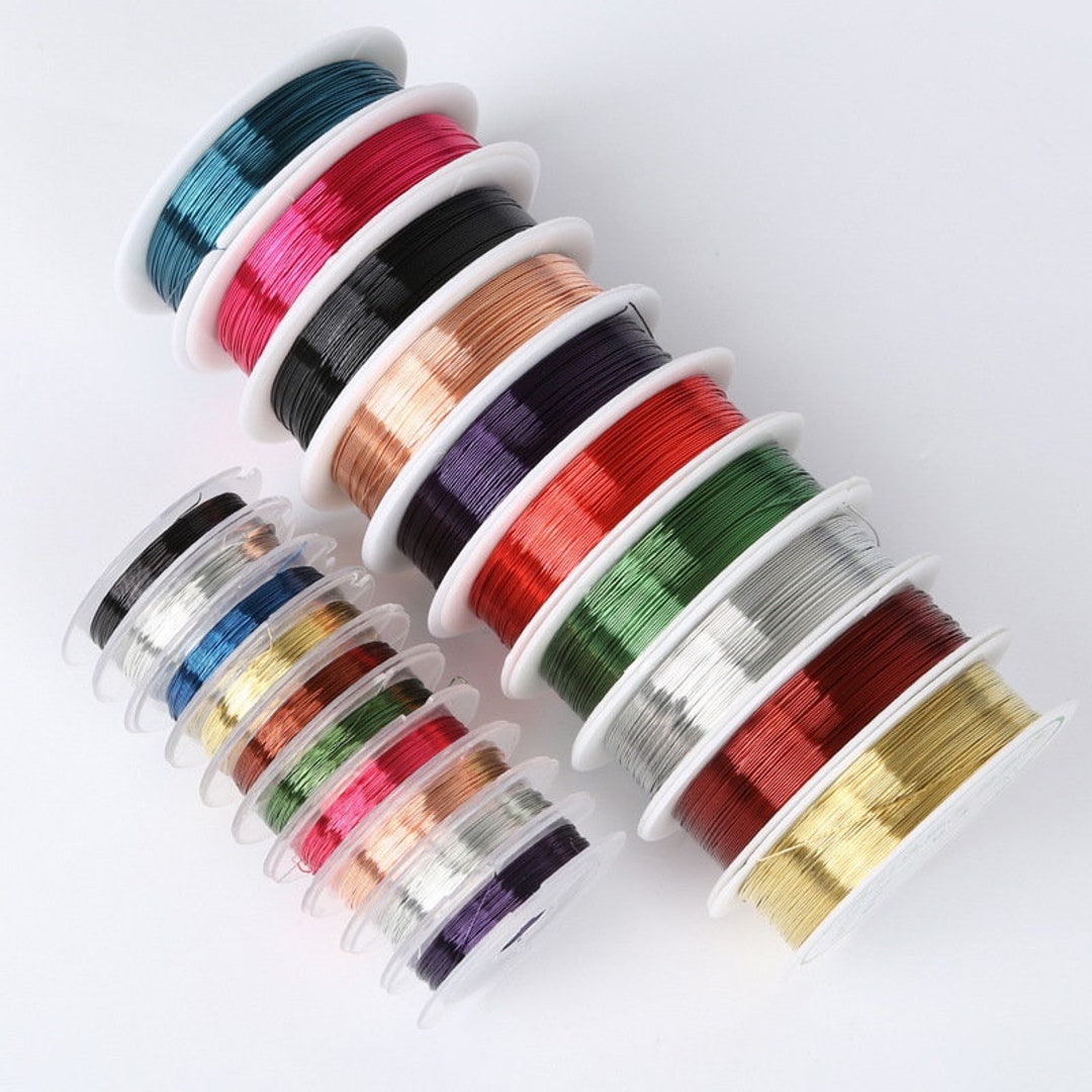 Multiple Colour Fine Copper Wire-03mm,0.4mm A Roll(20 Meters) - Etsy