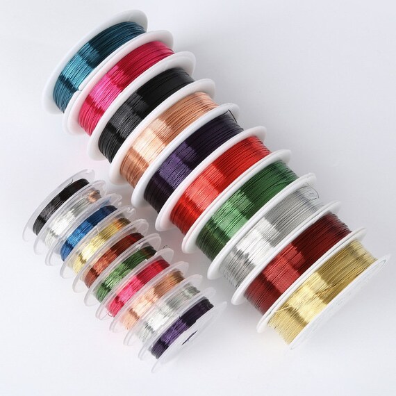 Multiple Colour Fine Copper Wire-03mm0.4mm A Roll20 Meters | Etsy