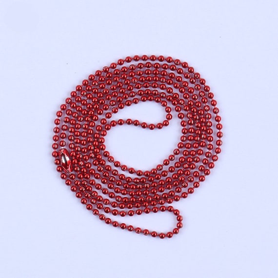 1.5MM 70cm27 Red Color Fashion Metal Chain Necklace - Etsy UK