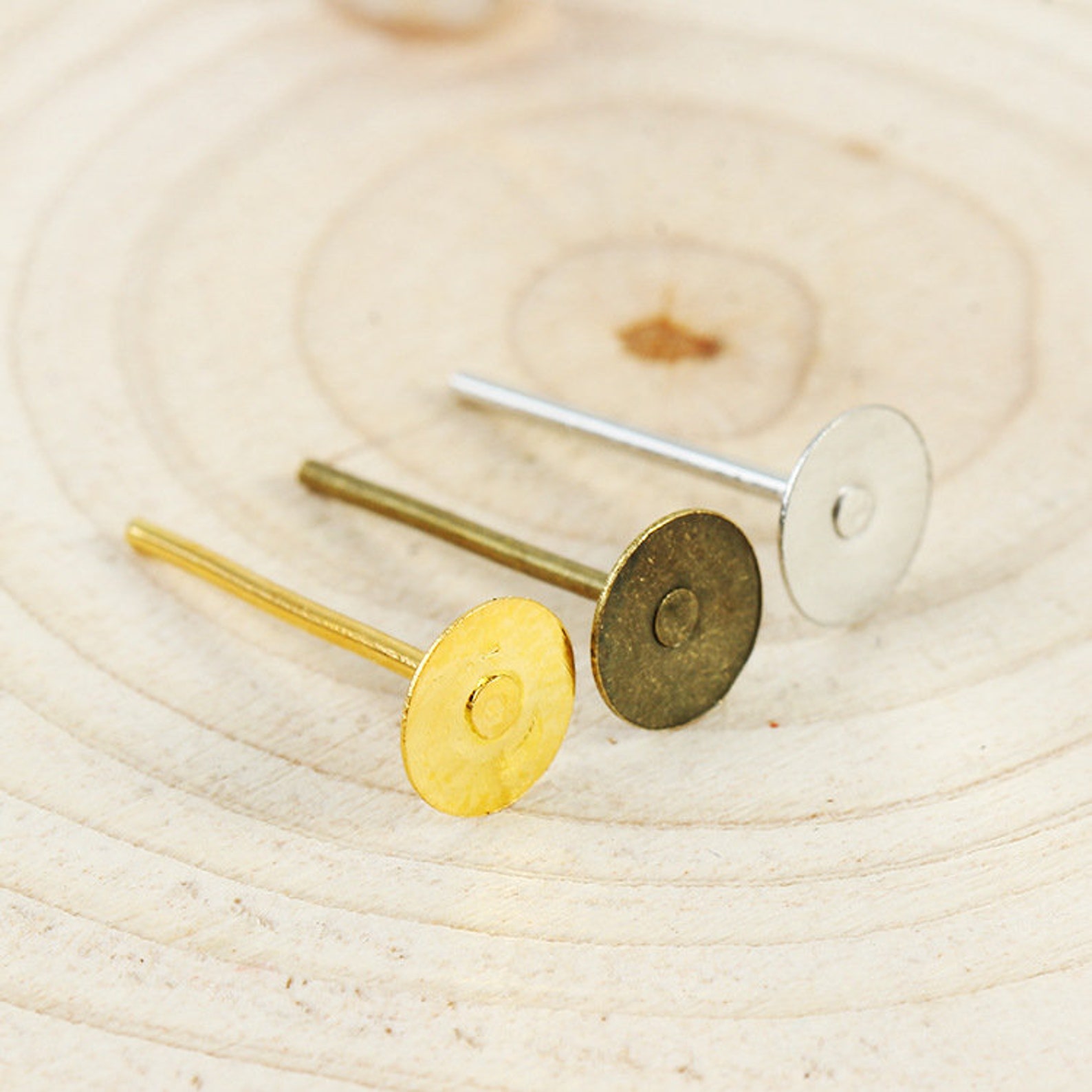 200PCS Nickel Free High Quality Earring Posts With 4-10mm Pad - Etsy