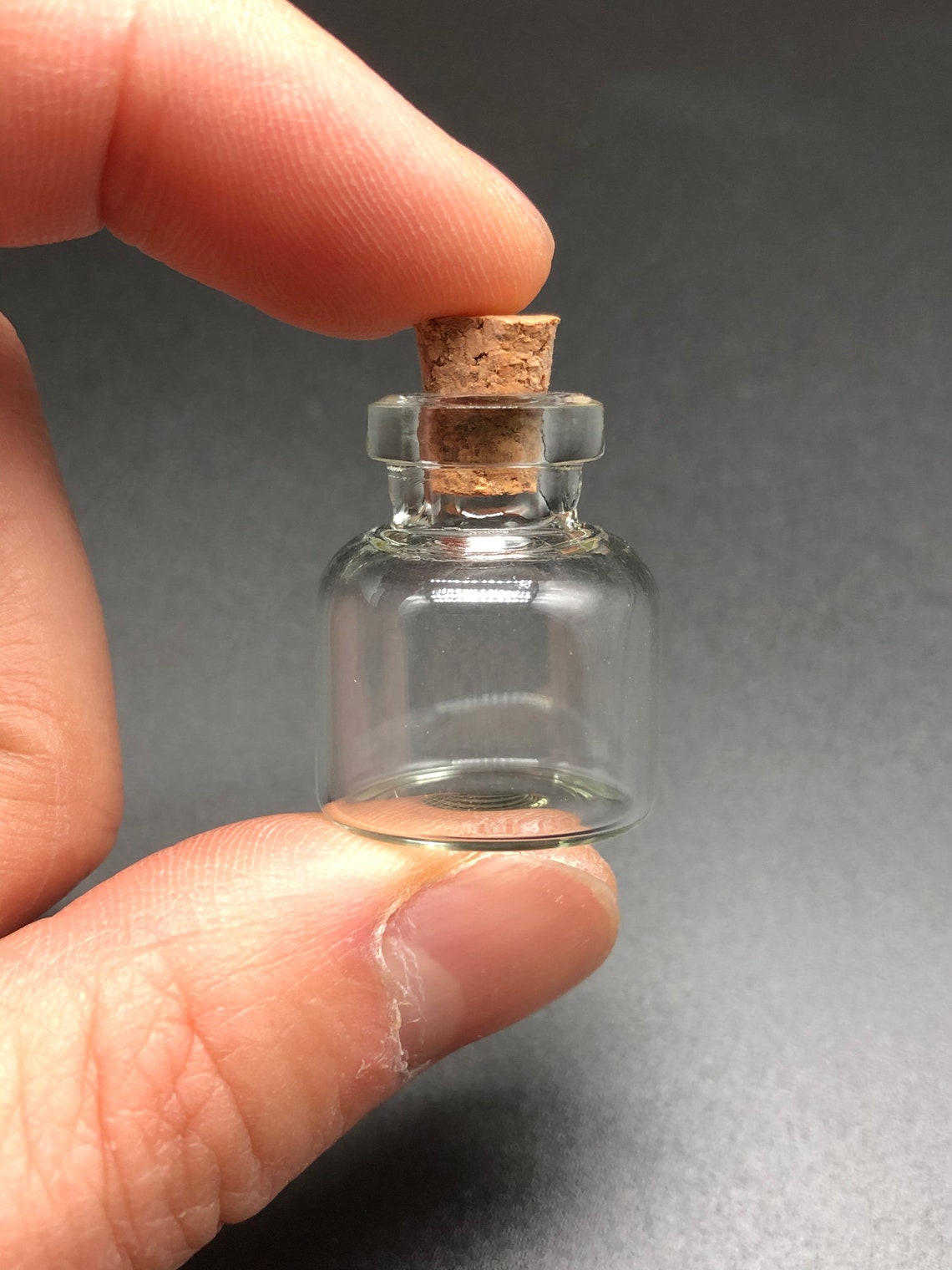 10pcs Transparent Mini Empty Glass Bottles With Cork Wishing Message ...