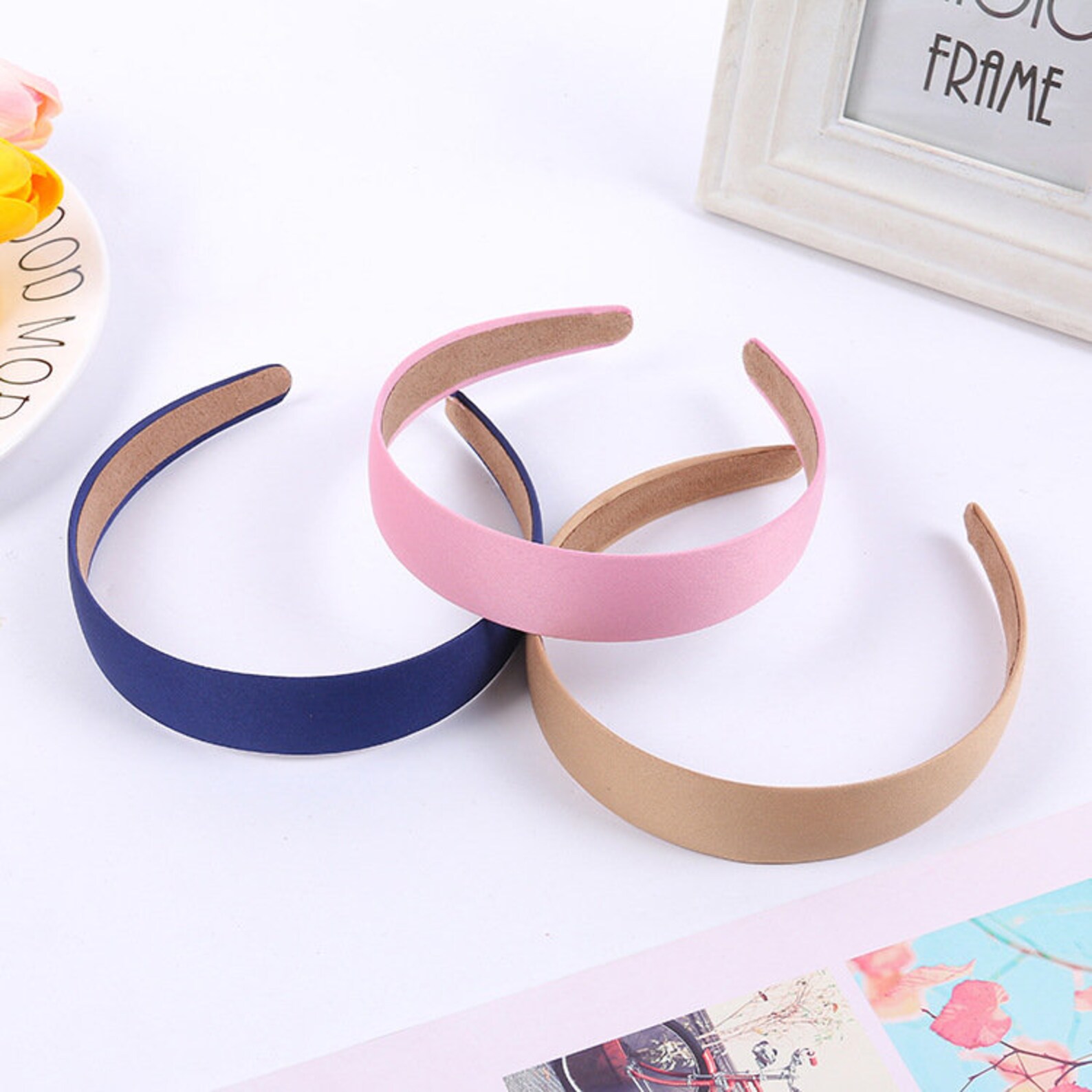 Satin Headbands 10pcs 30mm Wide Mix Satin Hair Hoop Hair - Etsy