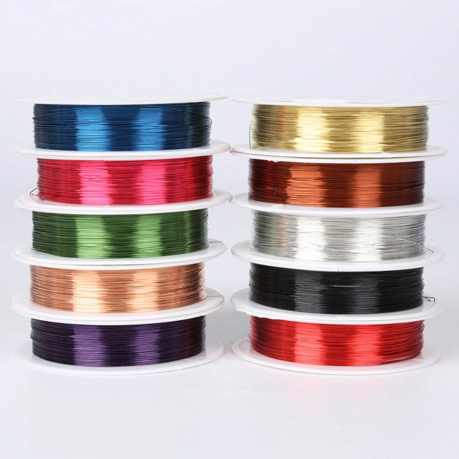 Multiple Colour Fine Copper Wire-03mm0.4mm A Roll20 Meters | Etsy