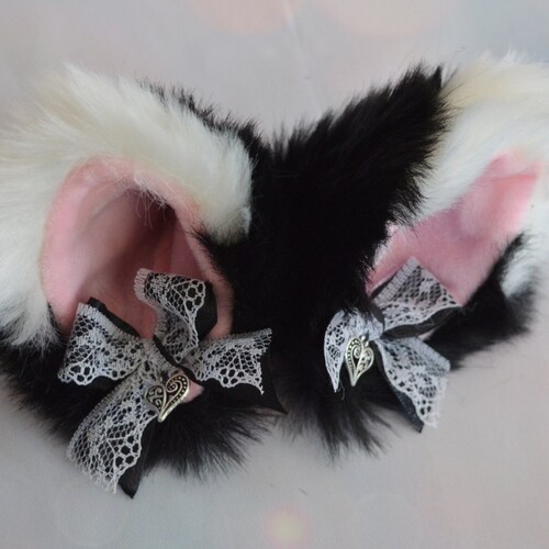 Made to Order Kitten Play Clip on Cat Ears With Pentagram | Etsy