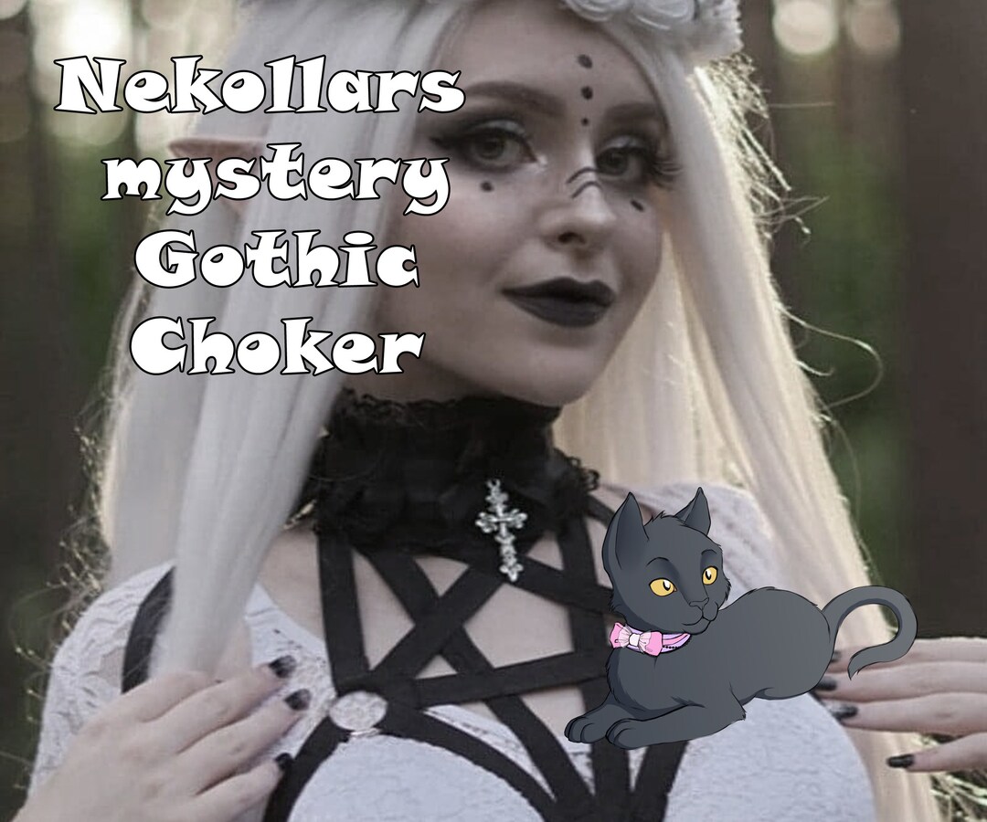 Made to Order Surprise Mystery Gothic Collar in Dark Goth Colors Choose ...