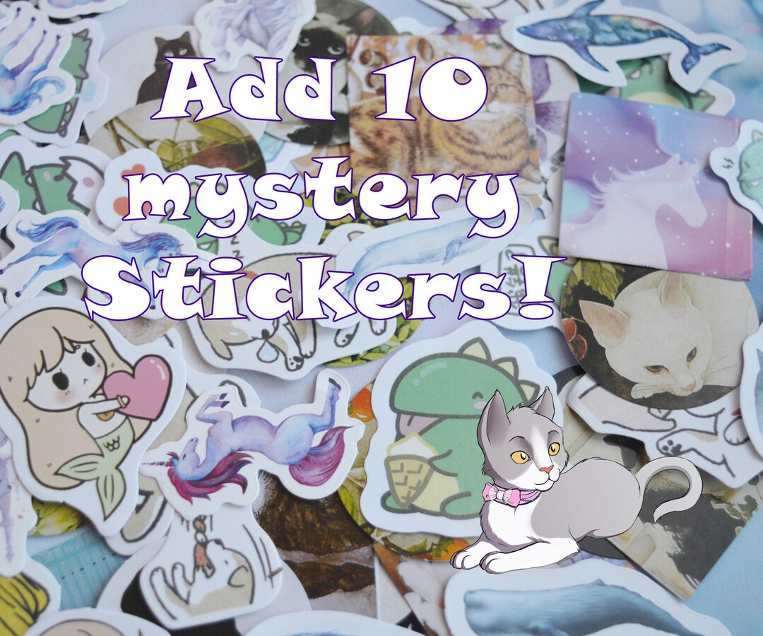 Add-on 10 Random Stickers Into Your Package Cute Add on - Etsy