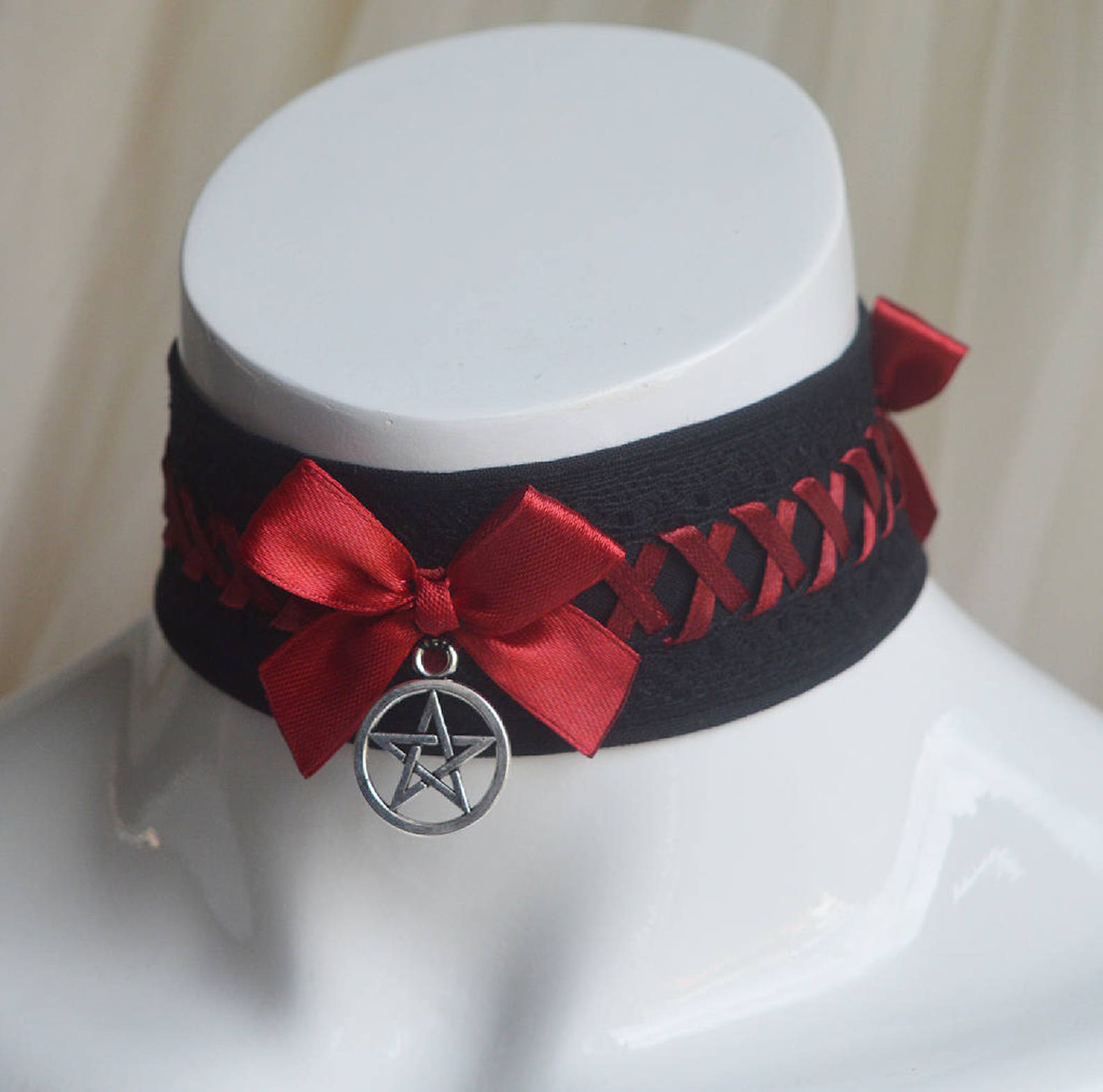 Made to Order Gothic Choker Dark Possession Black Pagan - Etsy