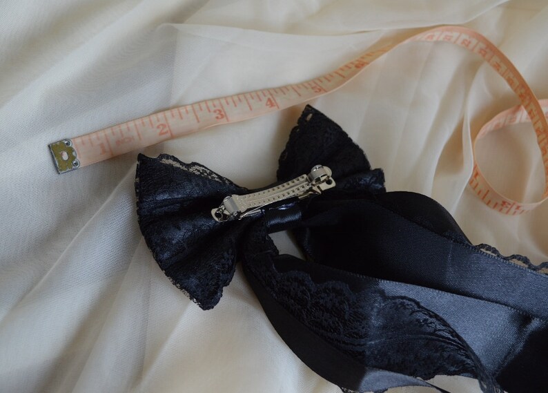 Made to Order 5 Hair Bow Dark Black Goth Gothic Dark | Etsy