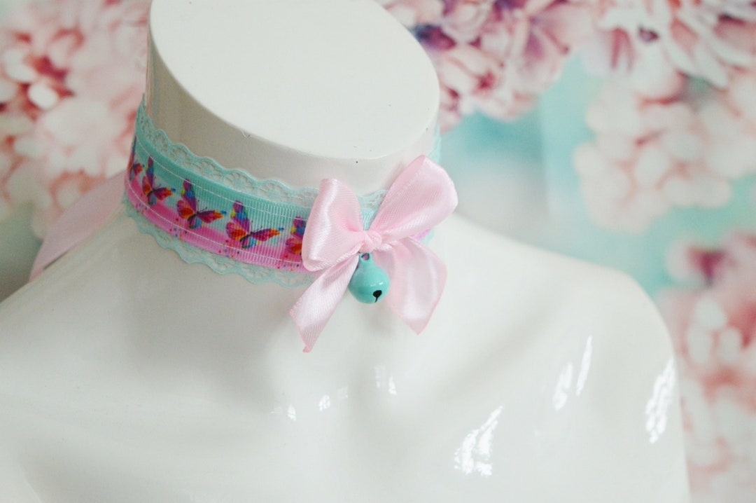Premade DDLG Day Choker Trellis Pastel Cute Collar Cgl Abdl Daddy Kink ...