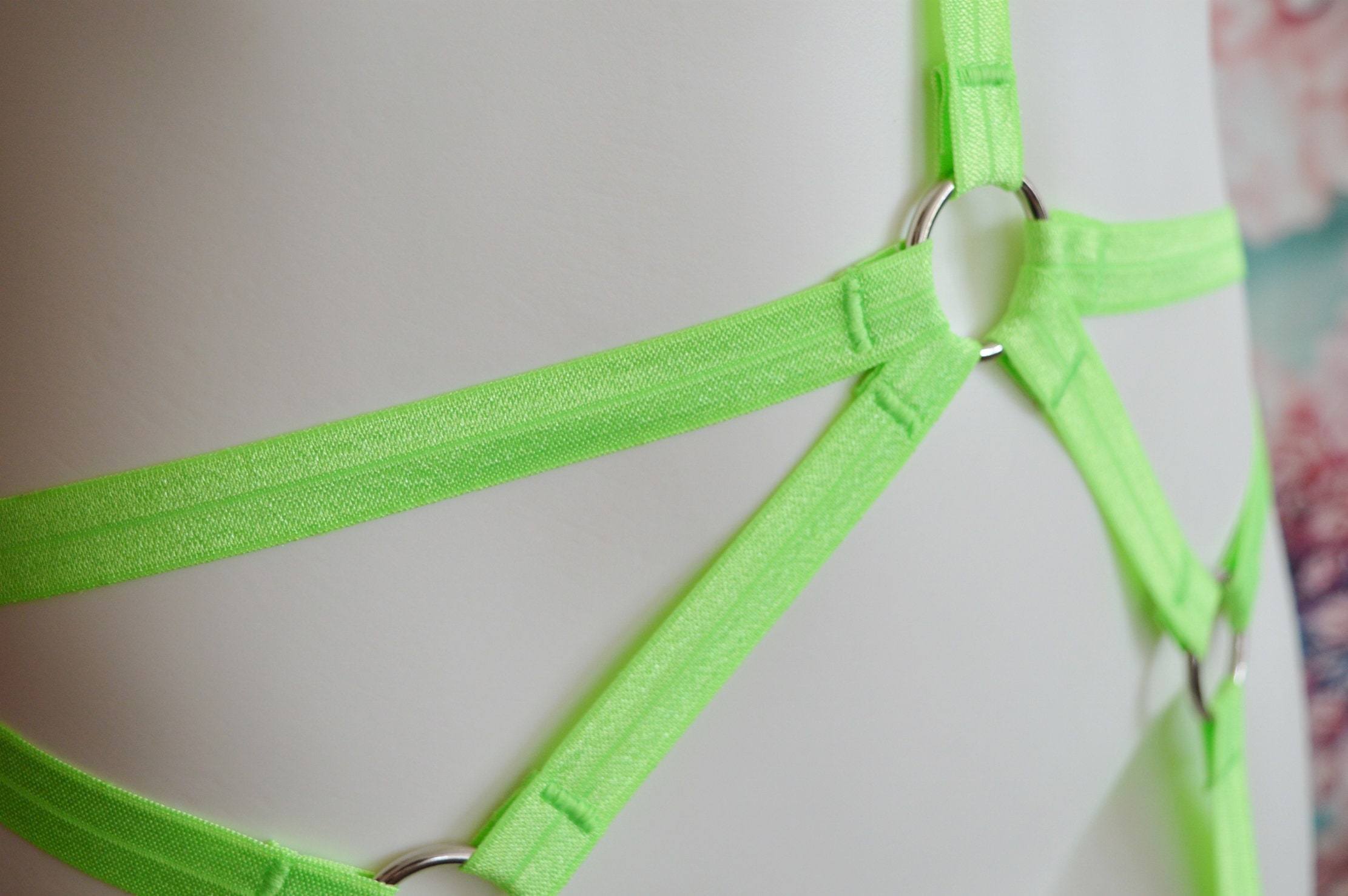 Mto Male Full Body Harness Neon John Green UV Active - Etsy
