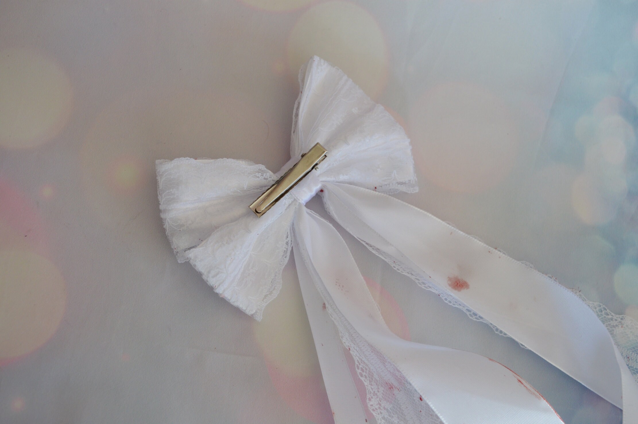 Made to Order Bloody Hair Bow Dark Goth Gothic Dark Lolita - Etsy