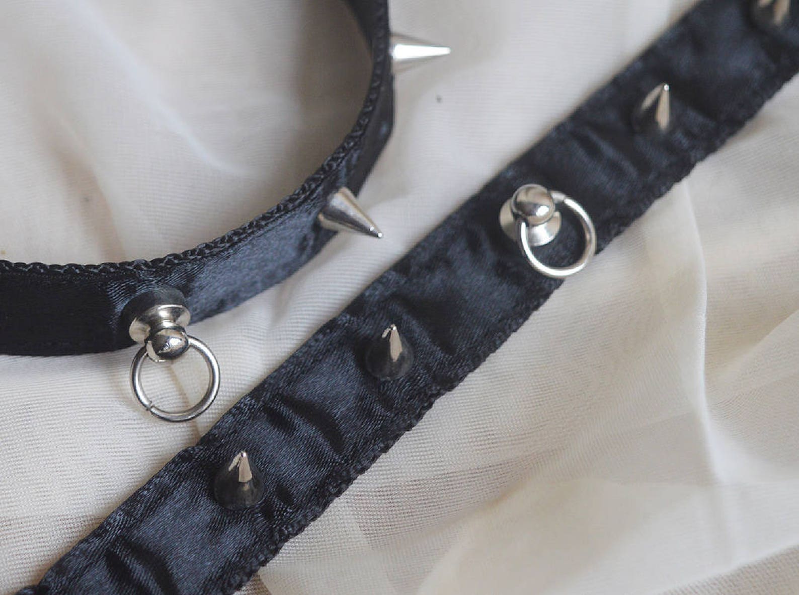 Made to Order Gothic Spiked Choker Simply Spiked Kitten | Etsy